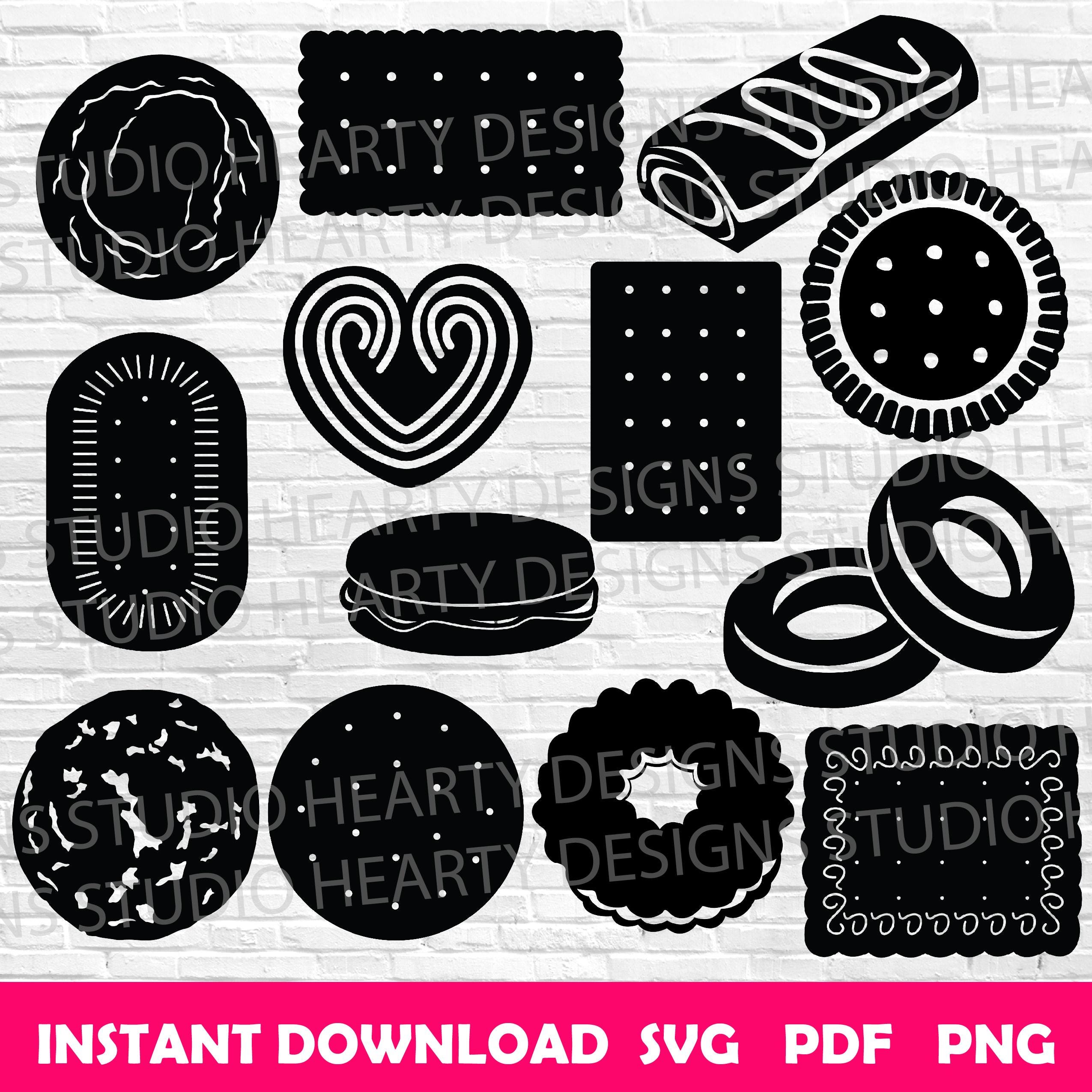 Biscuit Vector Clipart: Cookie SVG Bundle (digital Download) - Etsy