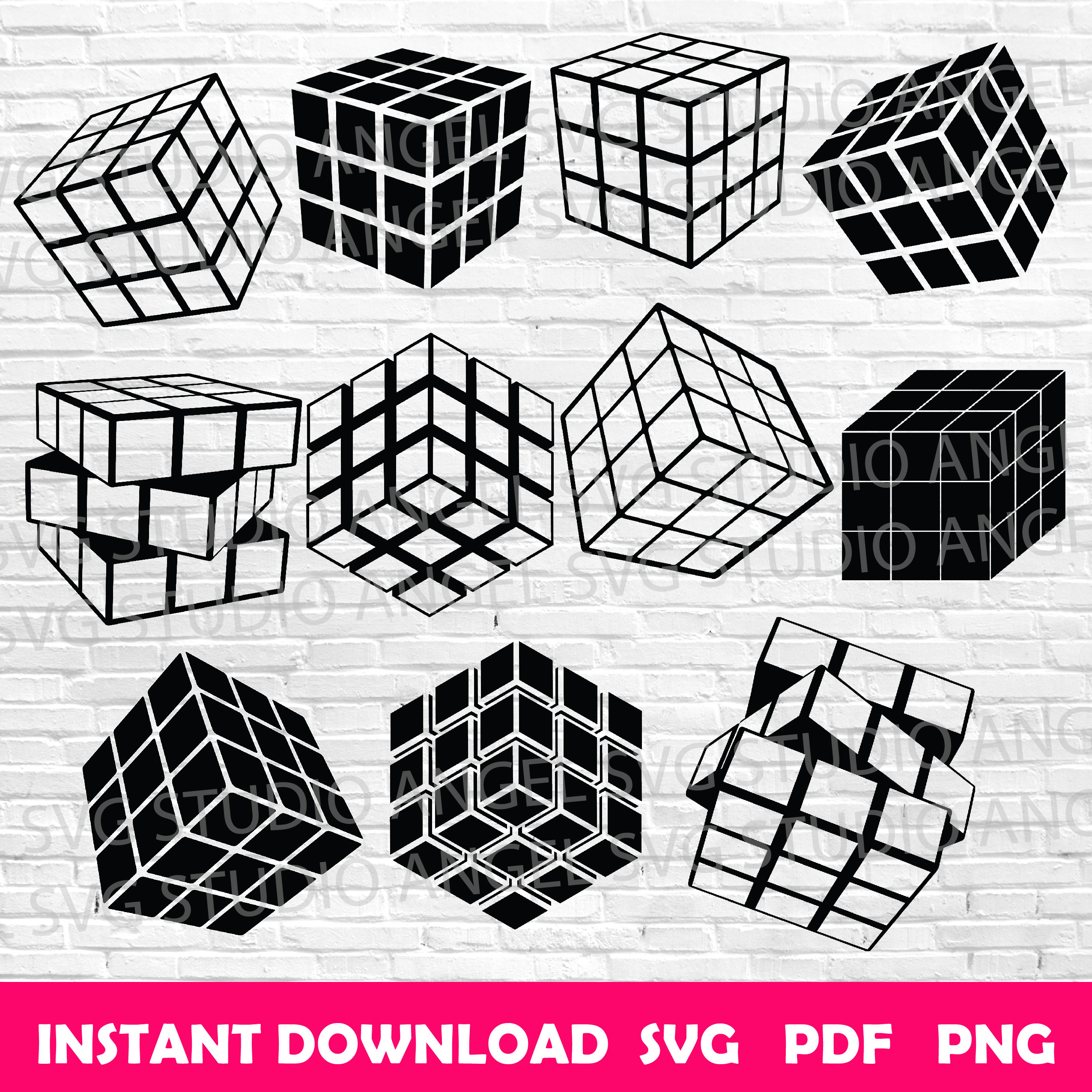 Rubik Cube svg Rubiks Cube svg Rubiks Cube Cricut svg Rubik Cube Cricut ...