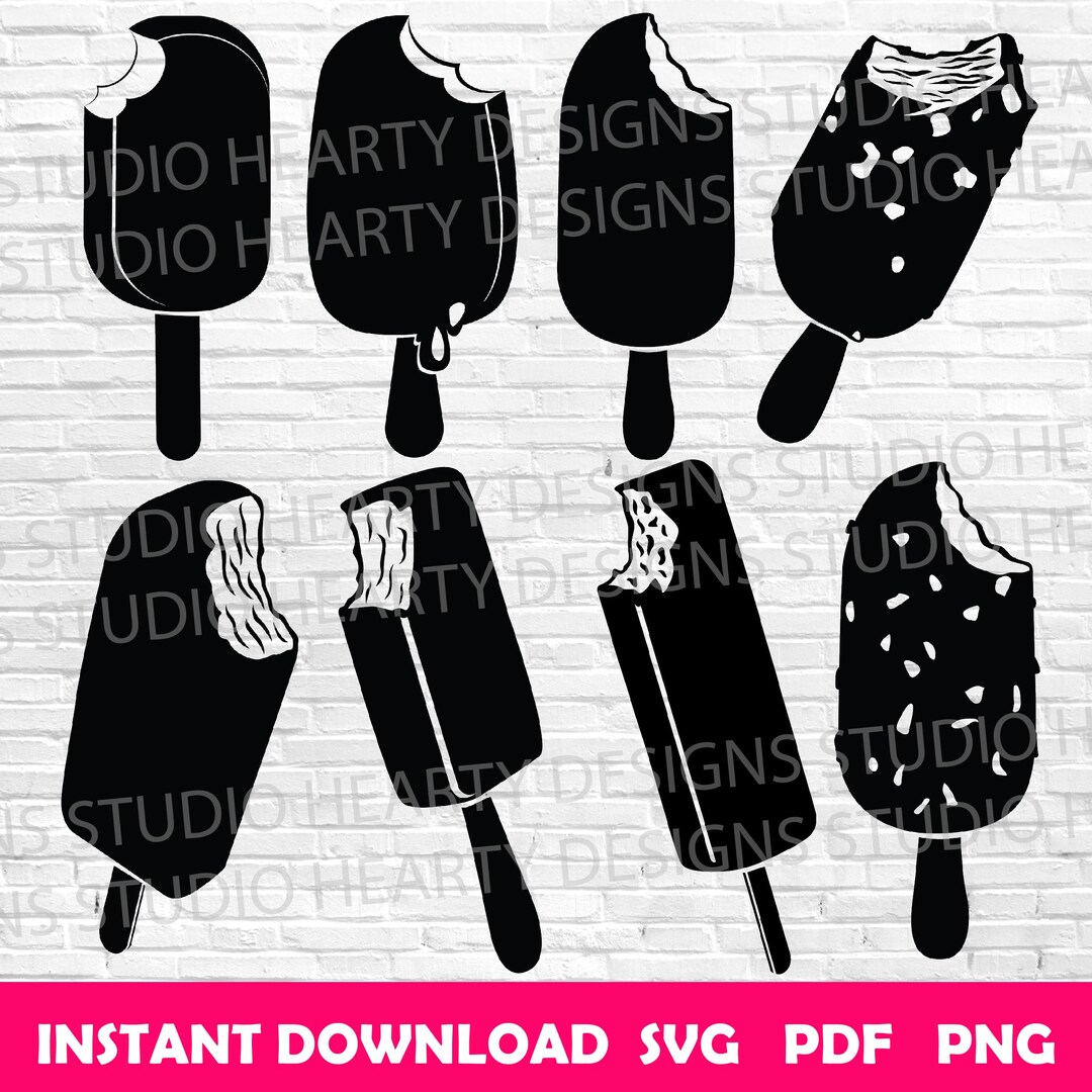 Bitten Ice Cream Bars Svg Eaten Ice Cream Bar Svg Bitten Ice Cream Bar ...