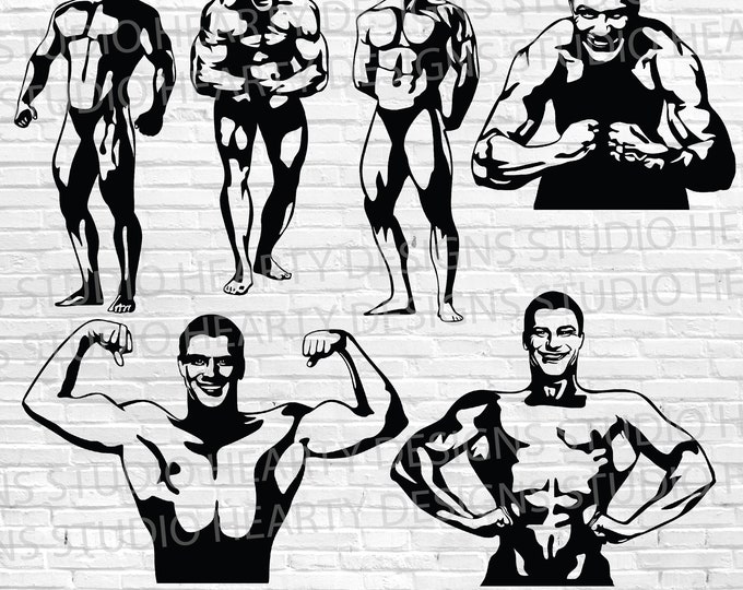 Muscle Man Svg Muscle Man Cricut Muscle Man Svg Bundle Muscle Man Svg ...