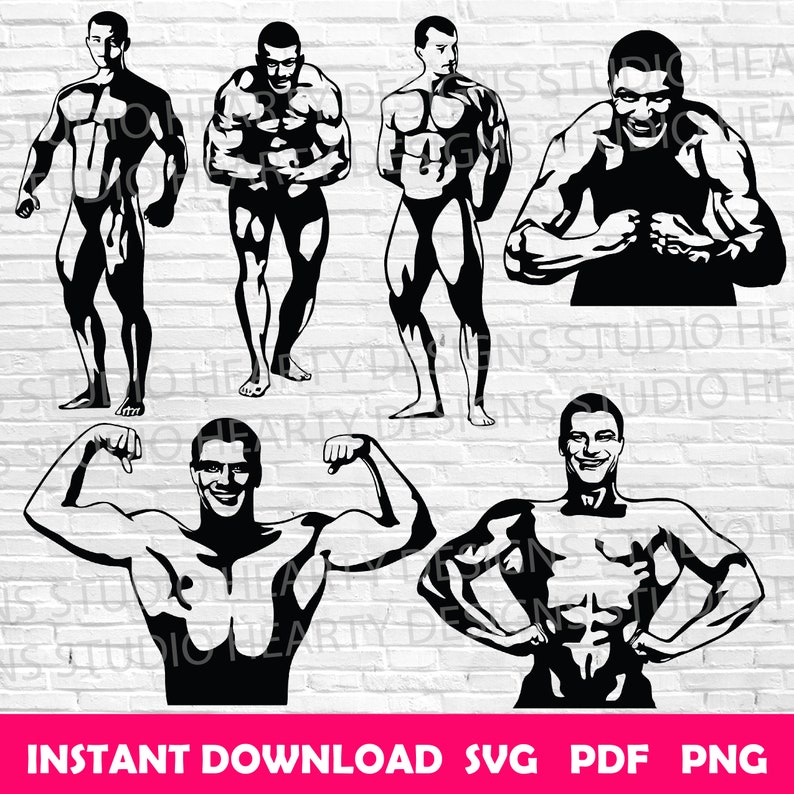 Muscle Man Svg Muscle Man Cricut Muscle Man Svg Bundle Muscle Man Svg ...