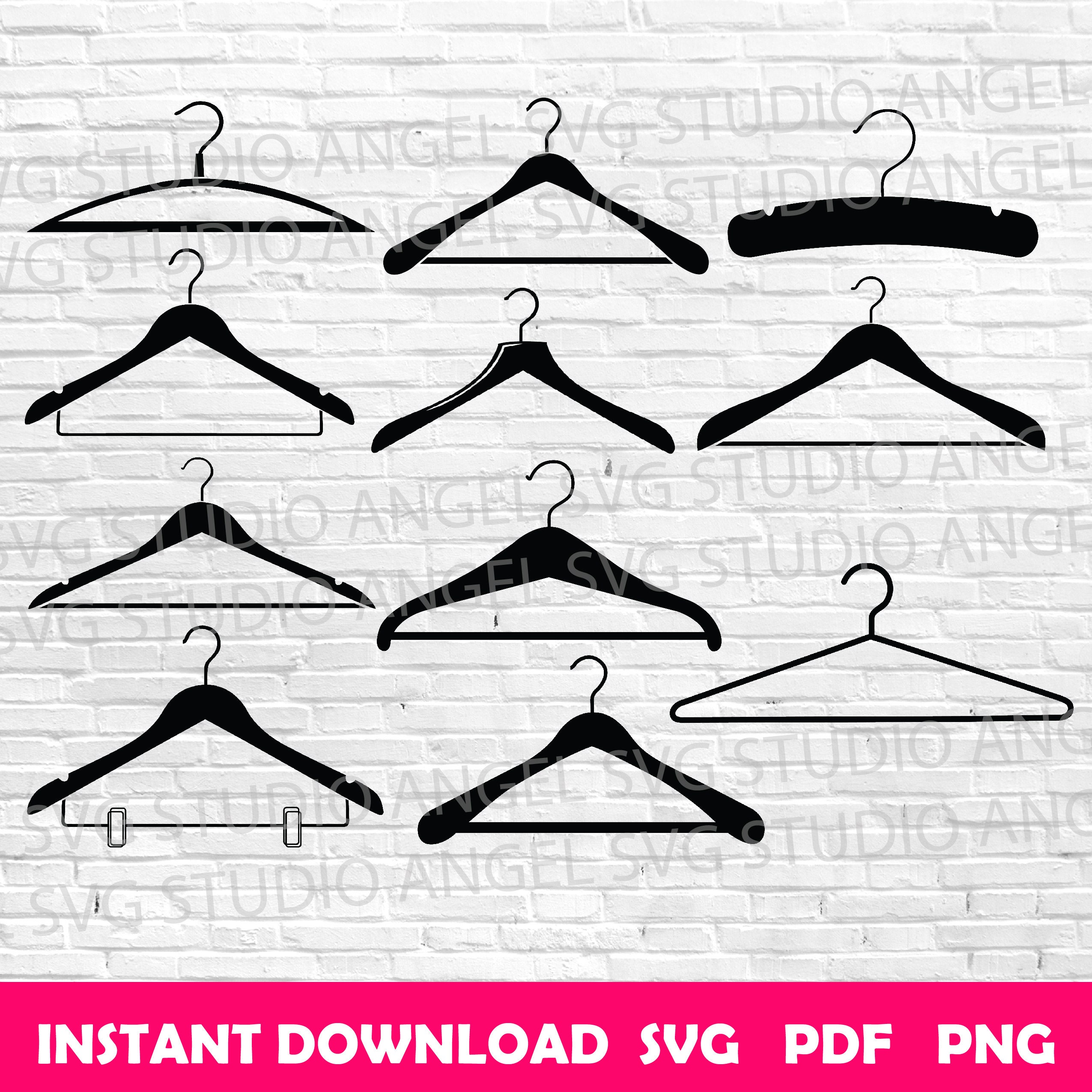 Cloth Hanger Svg Shirt Hanger Svg Cloth Hanger Cricut Cloth Hanger Svg ...