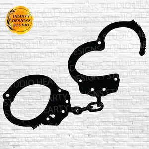 Handcuff Svg Handcuff Svg Cut Files Handcuff Cricut Handcuff Clipart ...