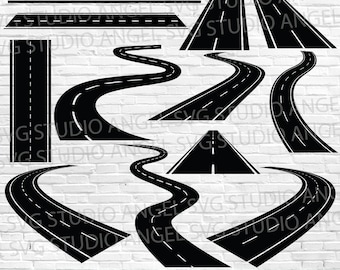 Road SVG Bundlehighway Svgasphalt Road Svgroad Clipart - Etsy