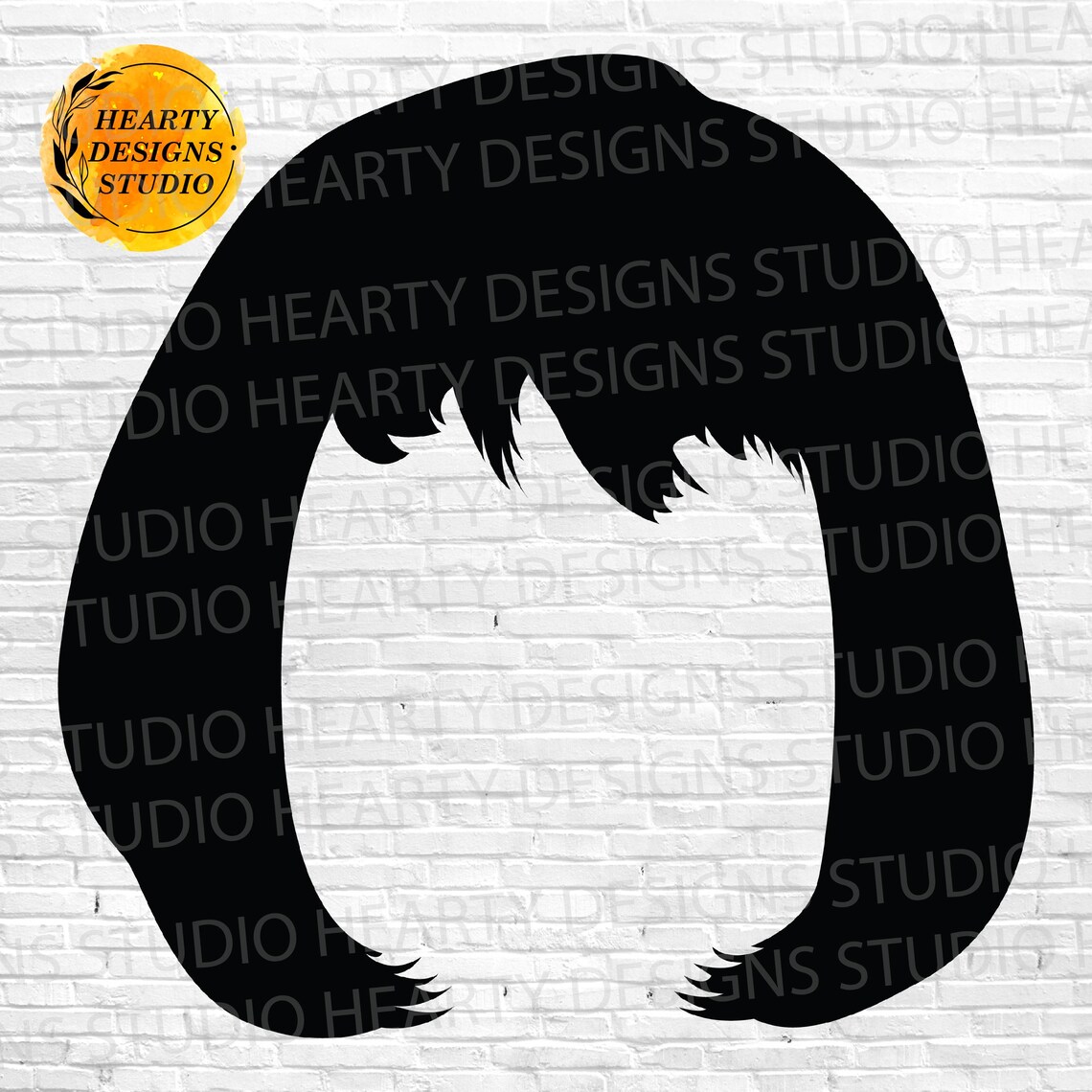 Woman Hairstyle SVG Bundle: Hair Wig Silhouette, Cricut Ready (digital ...