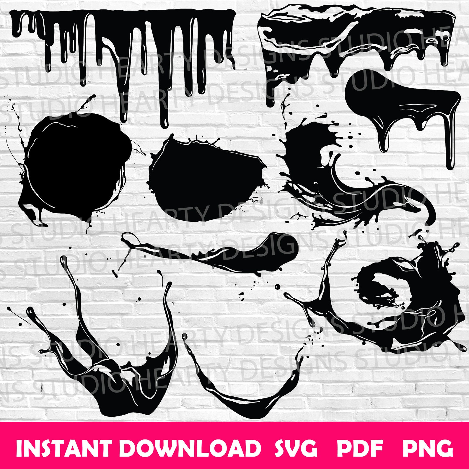 Splash Svg Splash Cricut Splash Vector Splash Svg Bundle Splash Svg Cut ...