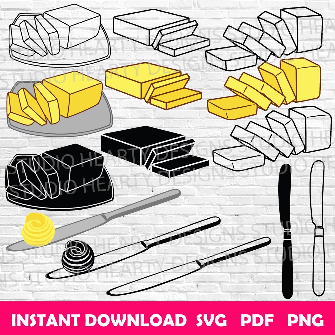 Butter Stick Svg Butter Stick With Knife Svg Butter Svg Butter Stick ...