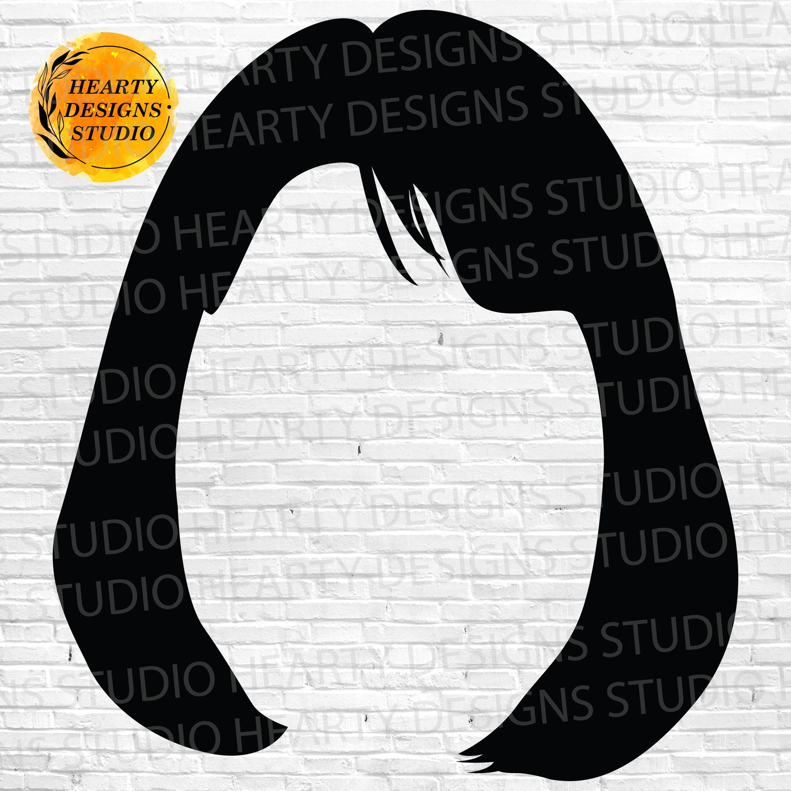 Woman Hairstyle SVG Bundle: Hair Wig Silhouette, Cricut Ready (digital ...