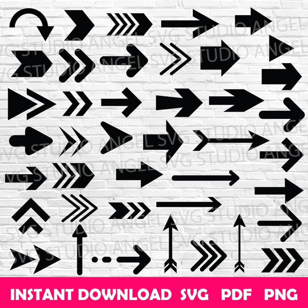 Arrows Svg Arrow Svg Arrow Svg Cut Files Arrows Cricut Arrows Clipart ...