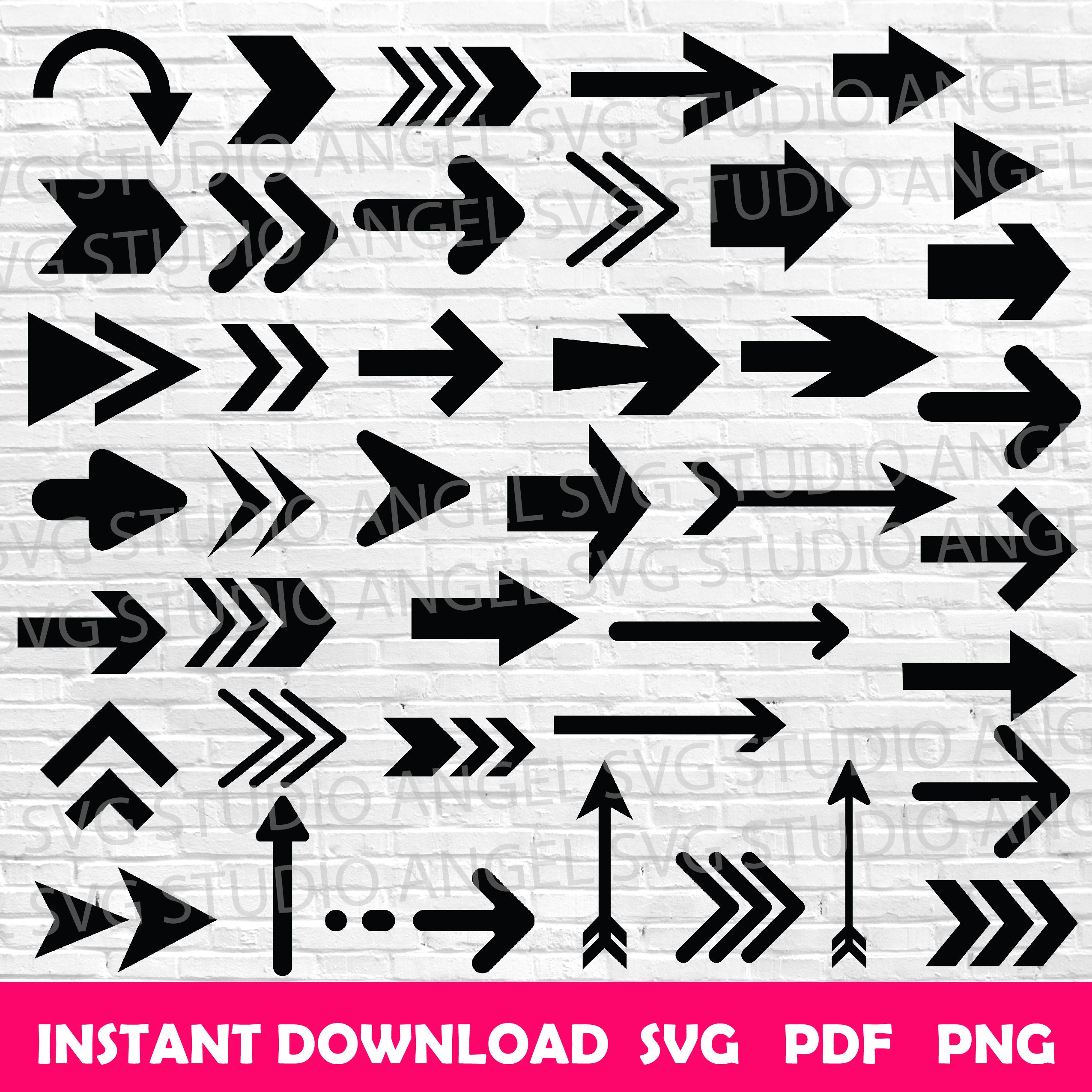 Arrows Svg Arrow Svg Arrow Svg Cut Files Arrows Cricut Arrows Clipart ...