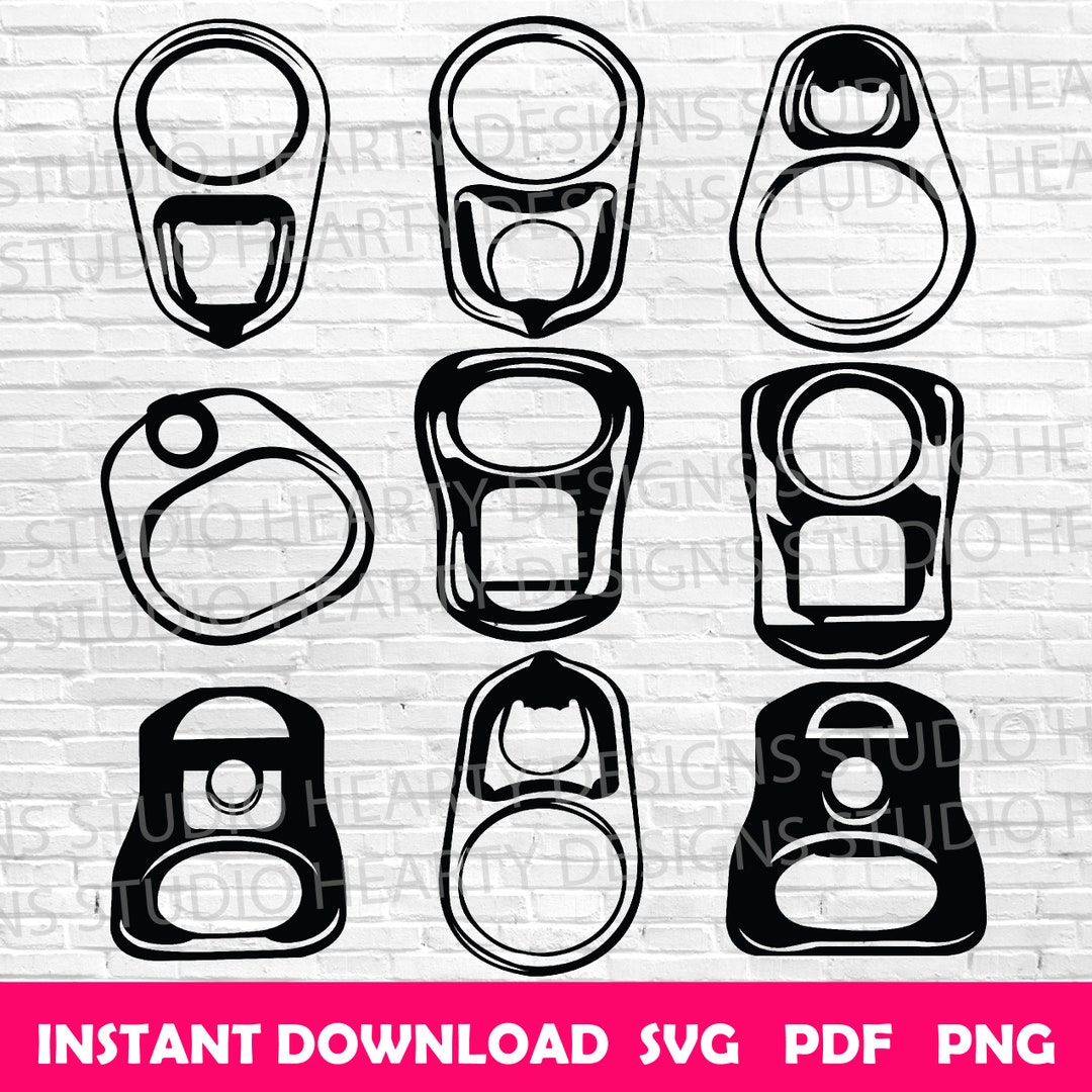 Metal Ring Pull Svg Metal Ring Pull Cricut Metal Ring Pull Vector Metal ...