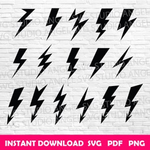 Lightning Svg Thunder Svg Lightning Cricut Svg Thunder Cricut Svg ...