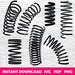 Spring Svg Spiral Coil Svg Spring Cricut Metal Spring Svg Spring Vector ...