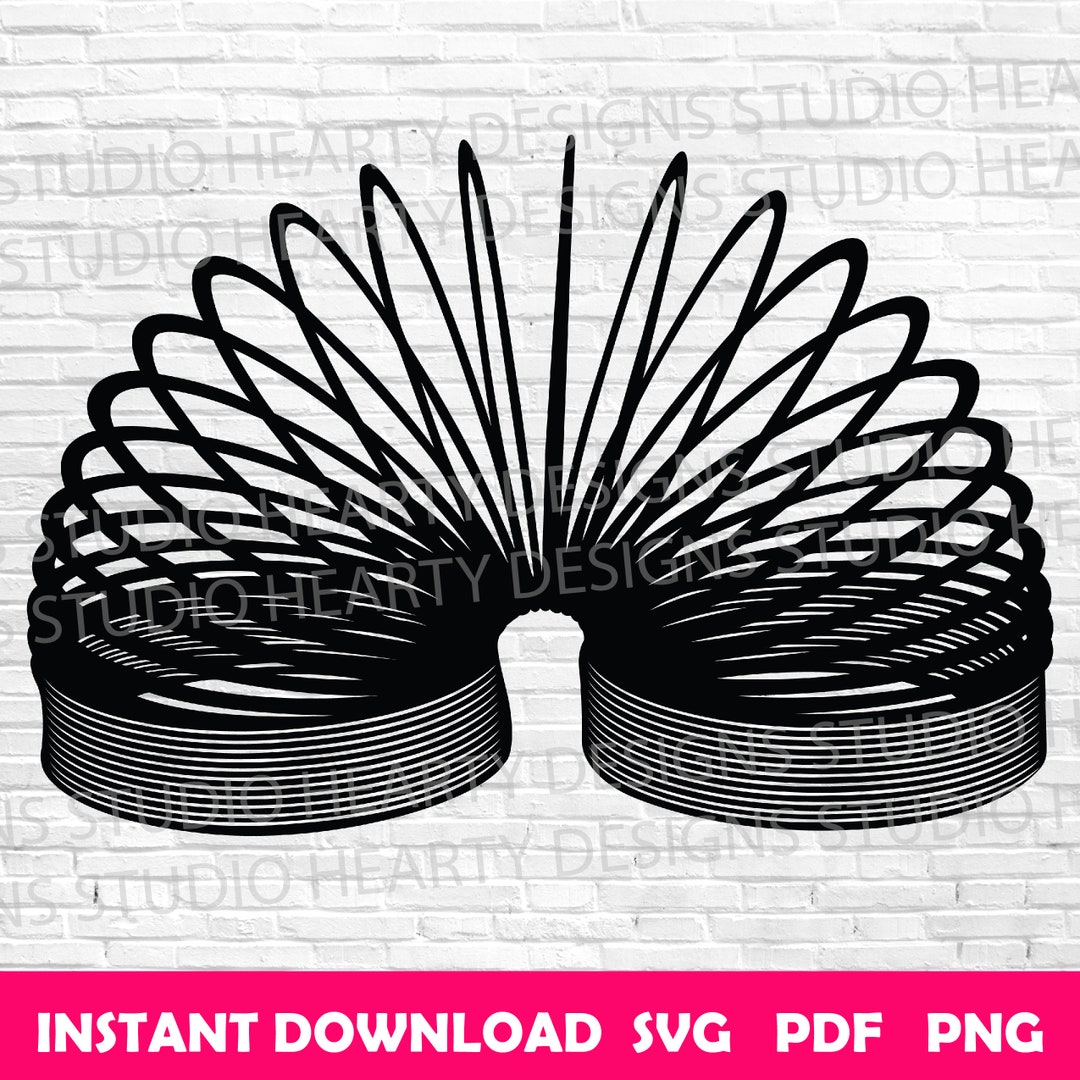 Plastic Spiral Rainbow Toy Svg Plastic Spiral Rainbow Toy Cricut ...