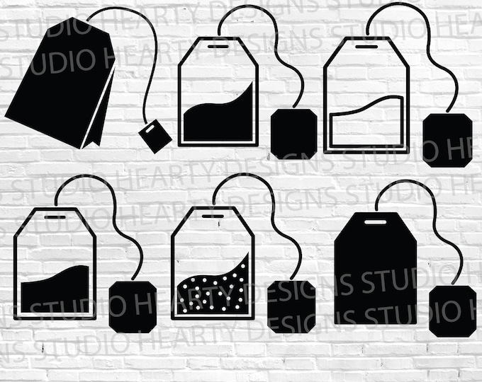 Tea Bag SVG, Svg File for Cricut, Tea Cut File, Plant Svg, Tea Bag ...