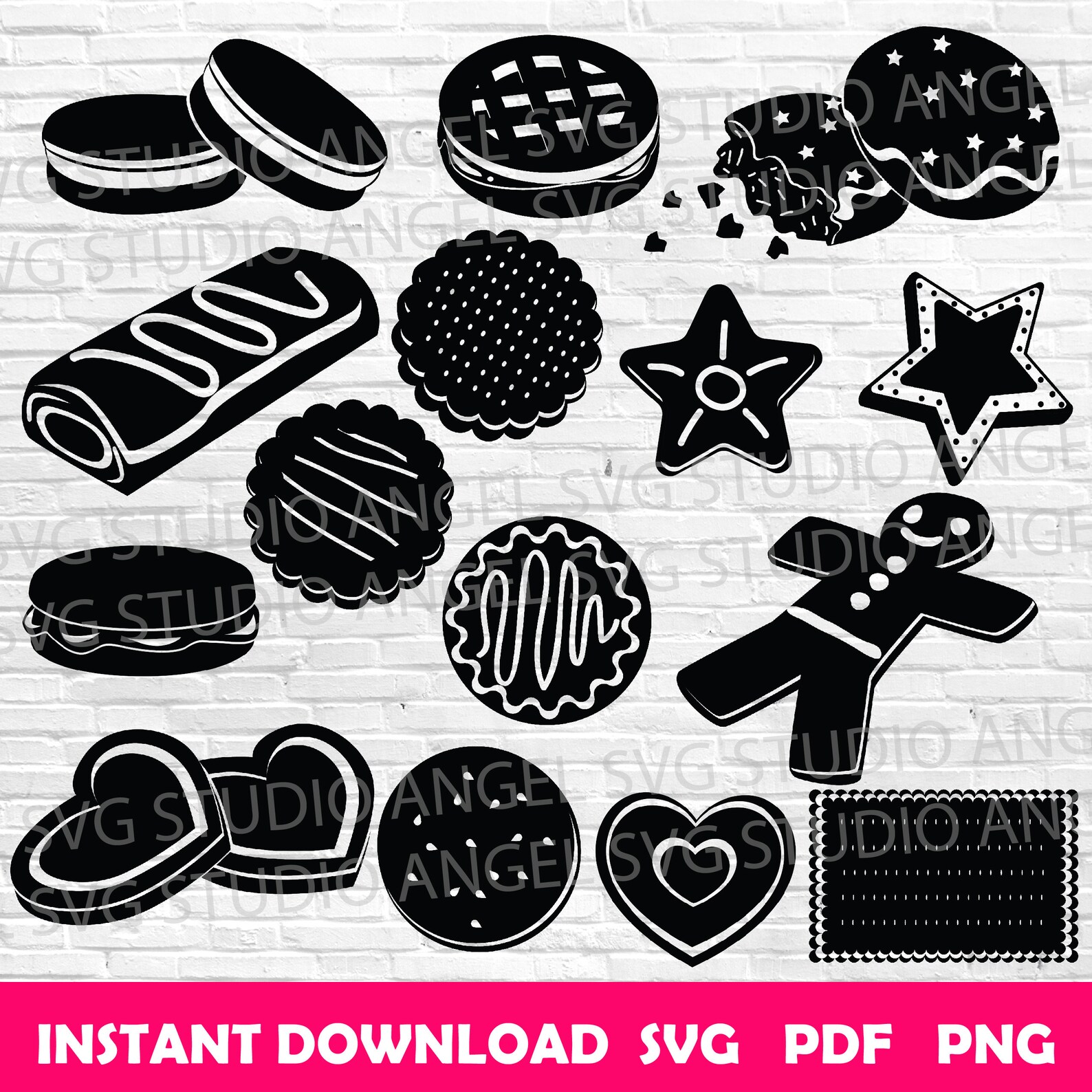 Cookies Svg Cookies Cricut Svg Biscuits Svg Cut Files Cookies Vector ...