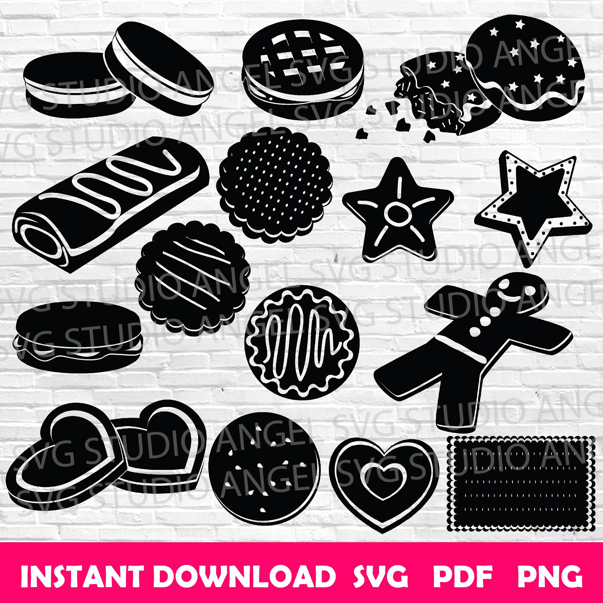 Cookies Svg Cookies Cricut Svg Biscuits Svg Cut Files Cookies Vector ...