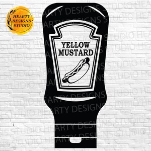Mustard Sauce Svg Mustard Sauce Cricut Mustard Sauce Svg Cut Files ...