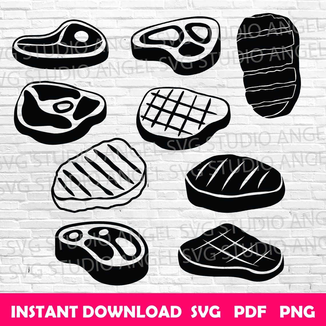 Meat Steak Svg Steak Svg Meat Steak Cricut Meat Steak Clipart Meat ...