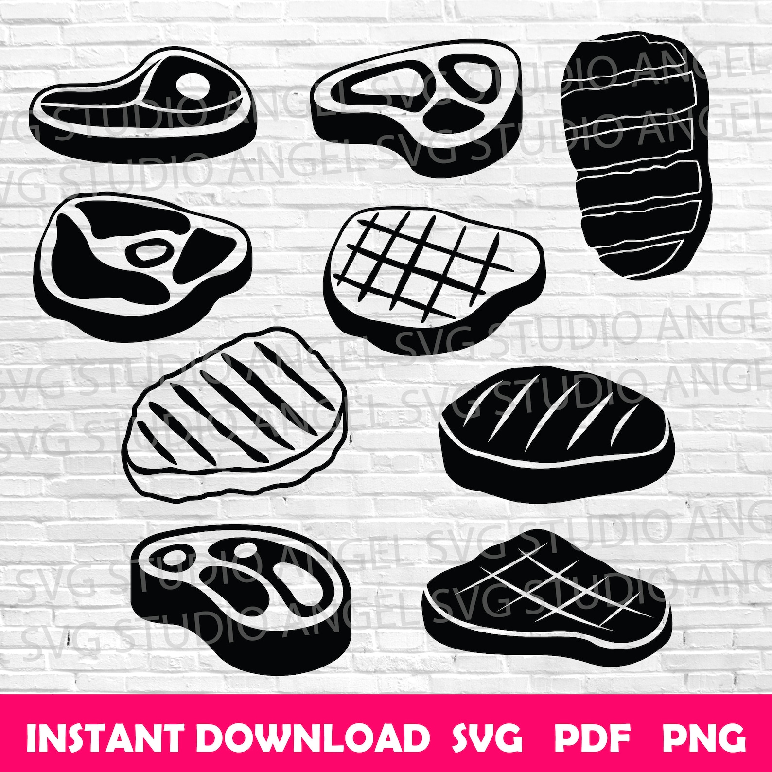 Meat Steak Svg Steak Svg Meat Steak Cricut Meat Steak Clipart Meat ...