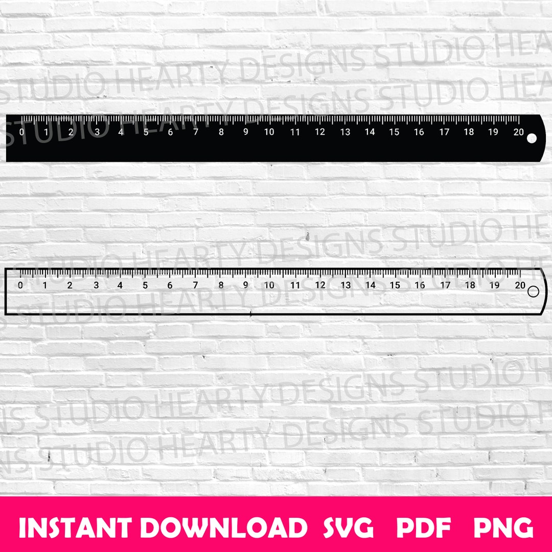 Ruler Svg Measurement Ruler Ruler Cricut Ruler Clipart Ruler Vector ...