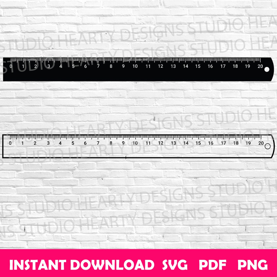 Ruler Svg Measurement Ruler Ruler Cricut Ruler Clipart Ruler Vector ...
