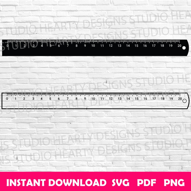 Ruler Svg Measurement Ruler Ruler Cricut Ruler Clipart Ruler Vector ...