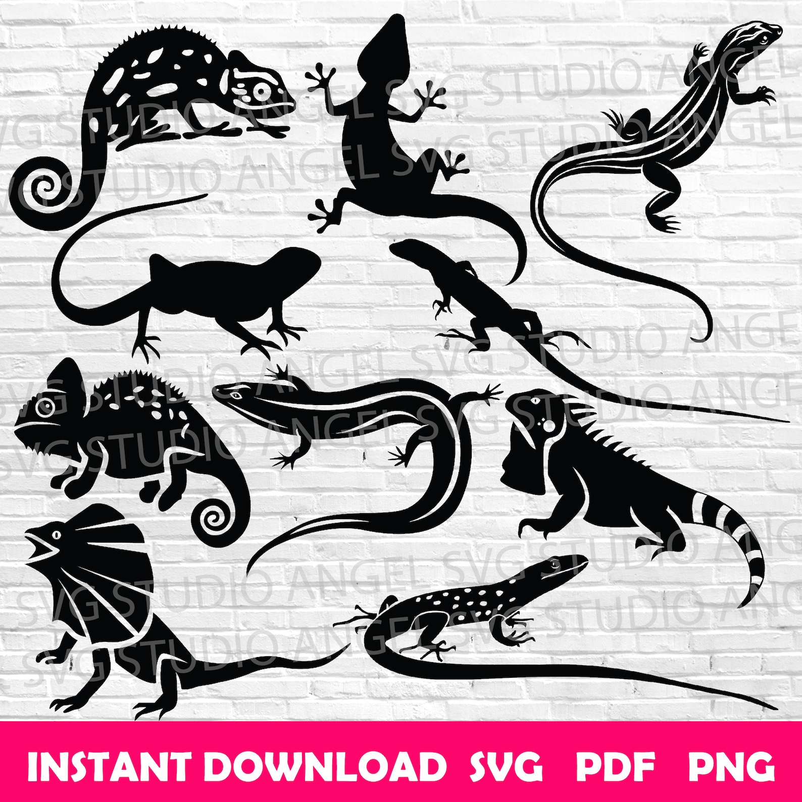 Lizard Svg Lizard Cricut Lizard Clipart Lizard Vector Chameleon Svg ...