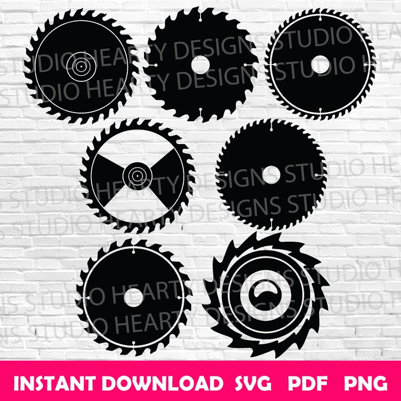 Saw Blade SVG Bundle: Cut Files for Silhouette Cricut (digital Download ...