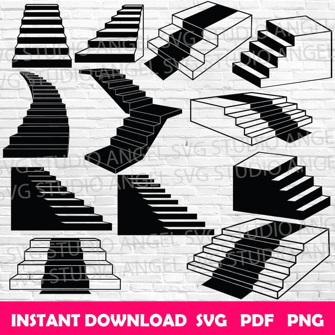 Escaleras svg Escaleras Cricut svg Escaleras Clipart svg Escaleras ...