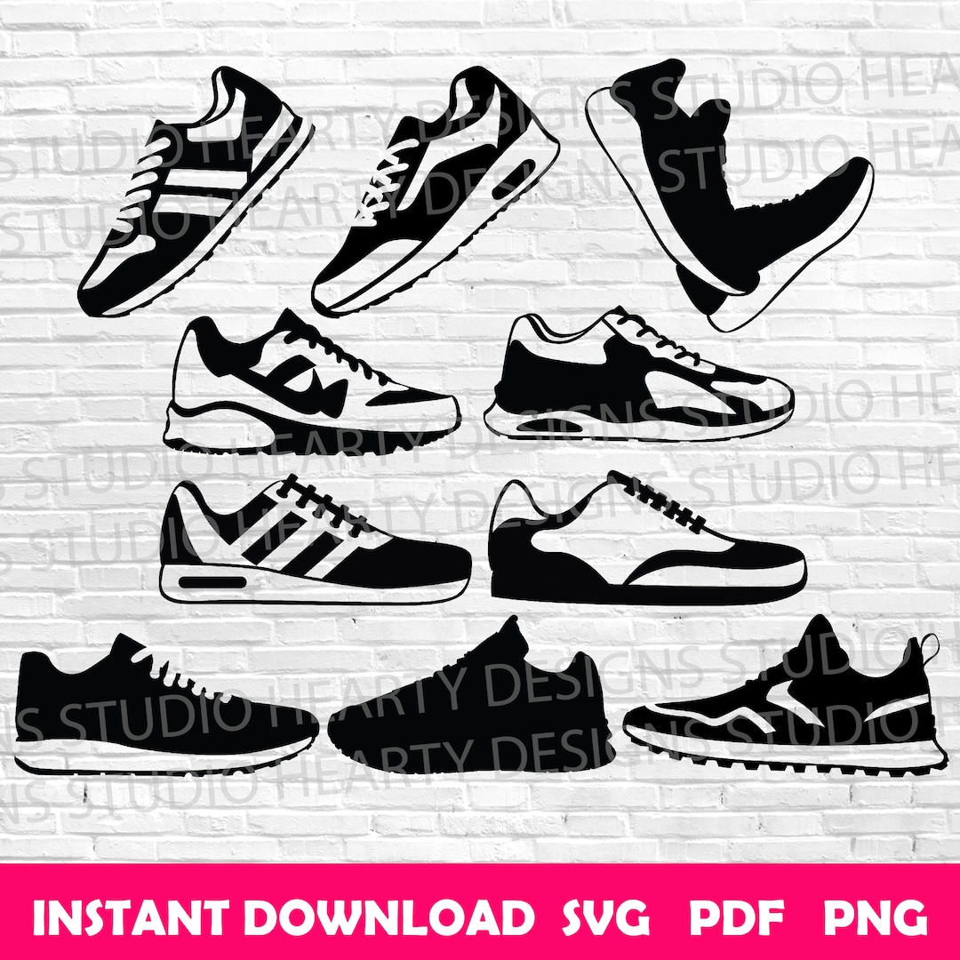 Sneakers Svg Sneakers Cricut Sneakers Vector Sneakers Svg Cut Files ...