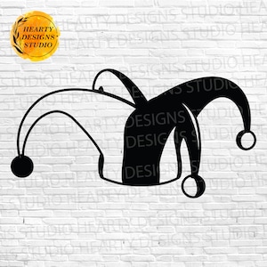 Jester Hat Svg Jester Hat Cricut Jester Hat Vector Clown Hat Svg Jester ...