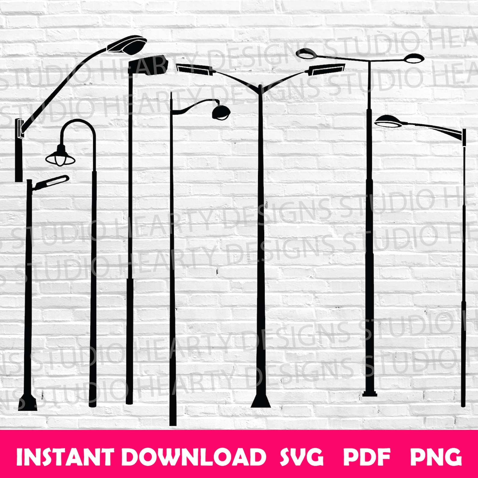 Street Light Svg Street Lamp Svg Street Light Svgcut Street Light ...