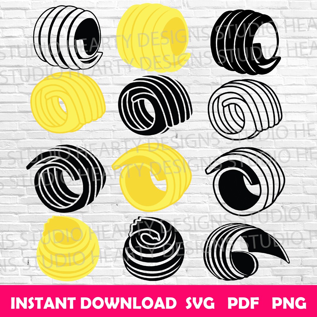 Butter Swirls Svg Butter Curls Svg Butter Swirls Cricut Butter Swirls ...