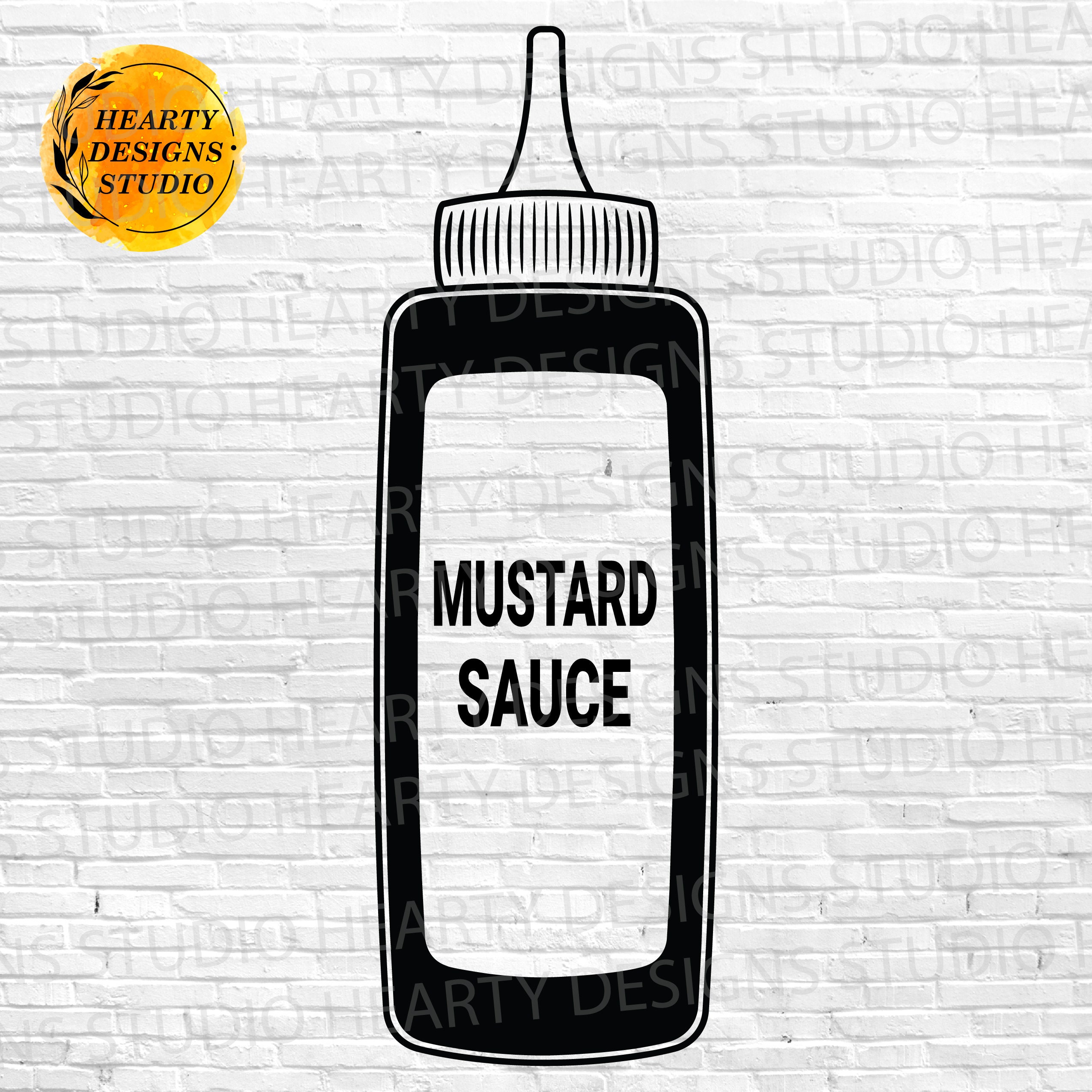 Mustard Sauce Svg Mustard Sauce Cricut Mustard Sauce Svg Cut Files ...