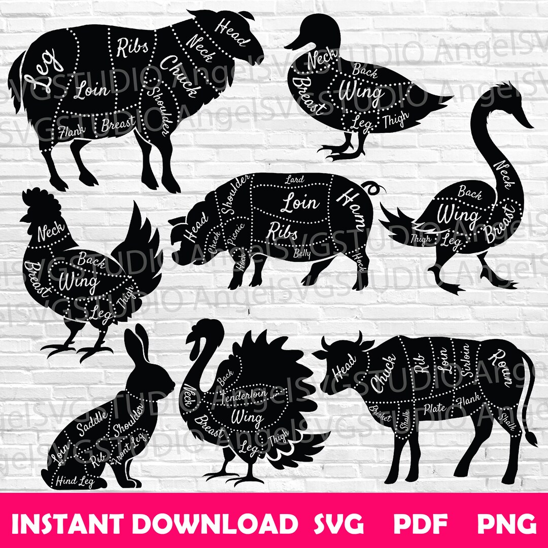 Butcher Svg Butcher Svg Bundle Butcher Cricut Svg Butcher Shop Svg Cut ...
