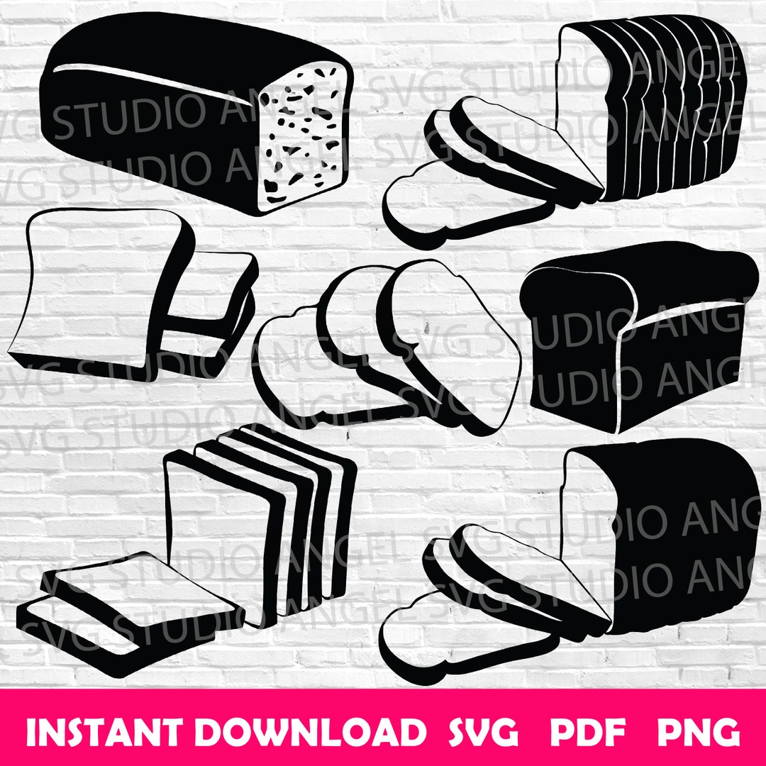 Bread Svg Bread Cricut Svg Bread Svg Cut Files Bread Silhouette Bread ...
