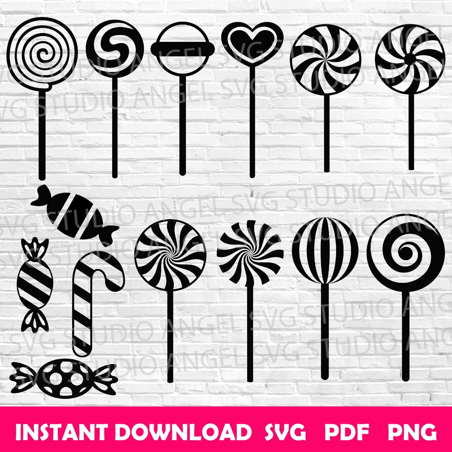 Candy Svg Candies Svg Candy Cricut Svg Candies Svg Bundle Lollies Svg ...