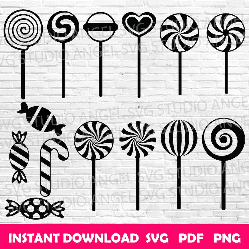 Candy Svg Candies Svg Candy Cricut Svg Candies Svg Bundle Lollies Svg ...