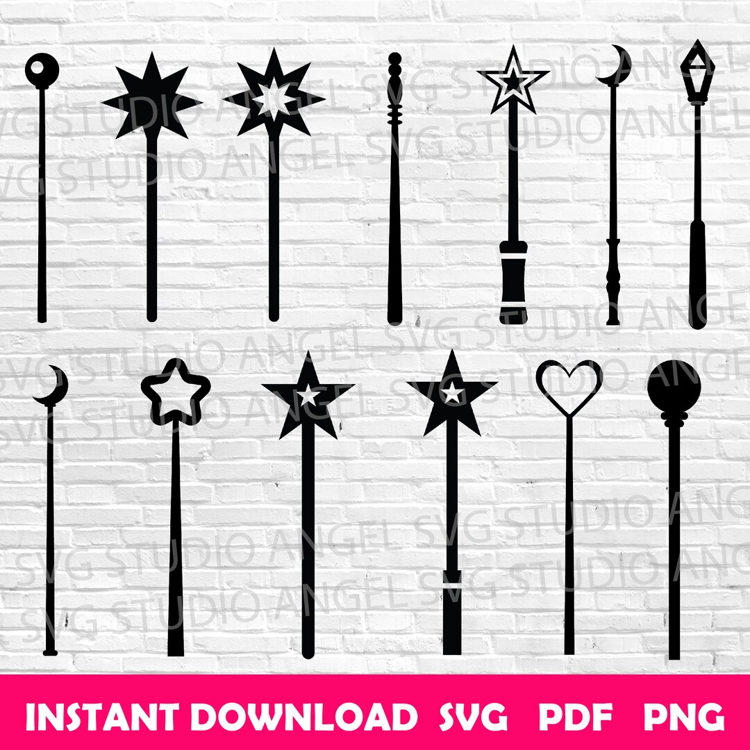 Magic Wand Svg Magic Stick Svg Magic Stick Cricut Fairy Stick Svg Fairy ...
