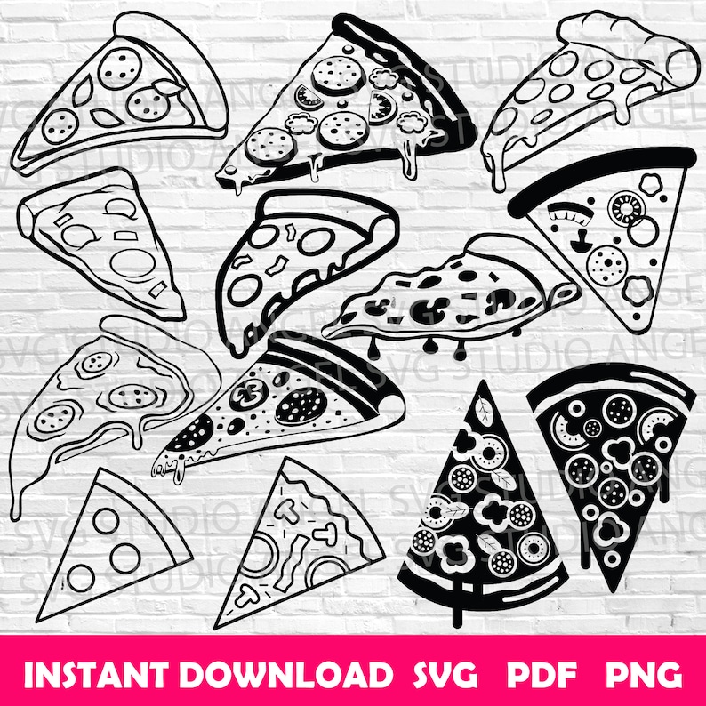 Pizza Slice Svg Pizza Slice Cricut Svg Pizza Cricut Svg Pizza - Etsy UK