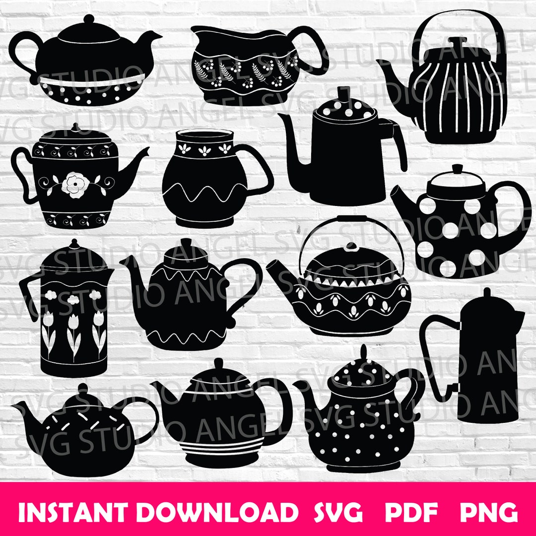 Teapot Svg Teapots Svg Teapot Cricut Svg Teapot Svg Cut Files - Etsy