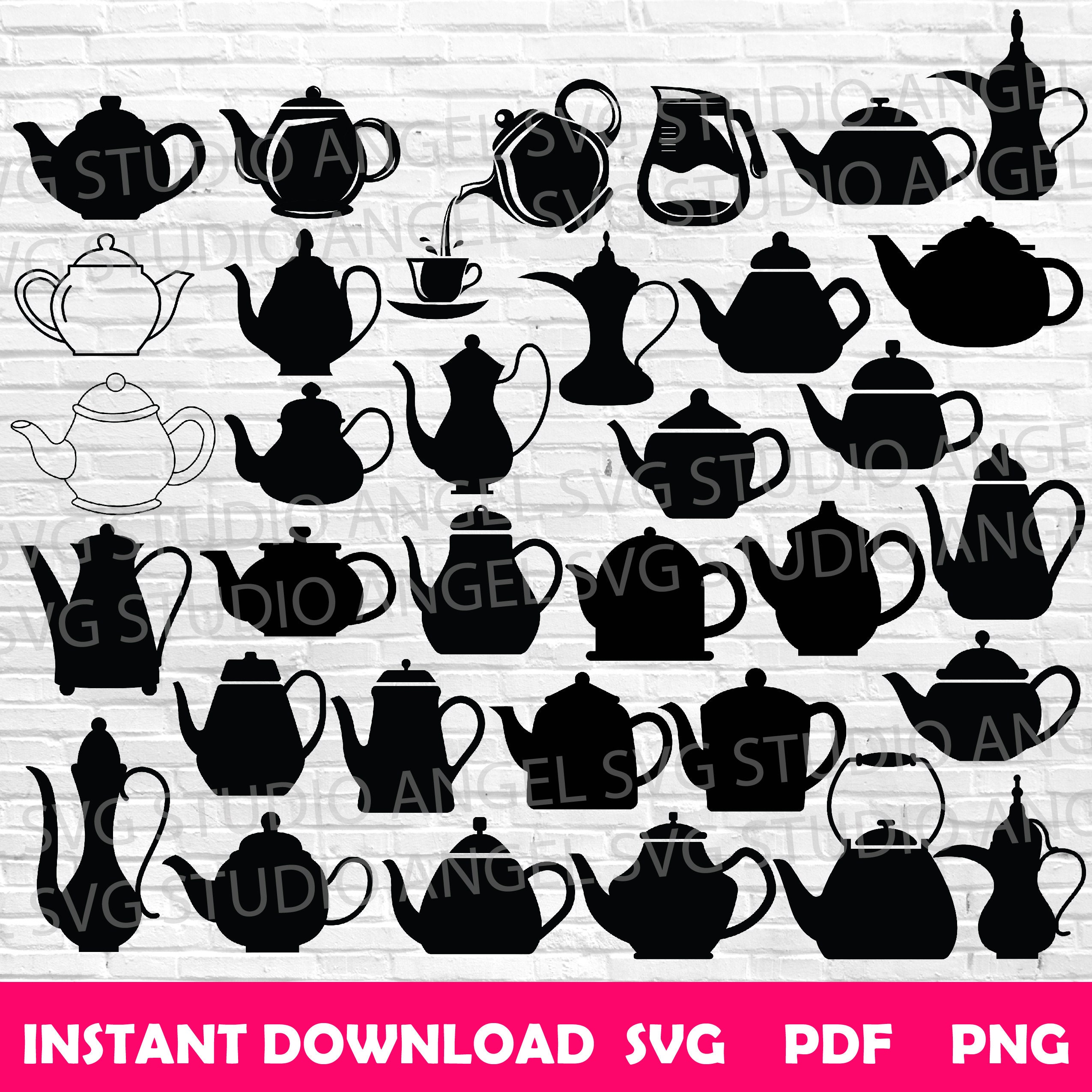 English Teapot Silhouette