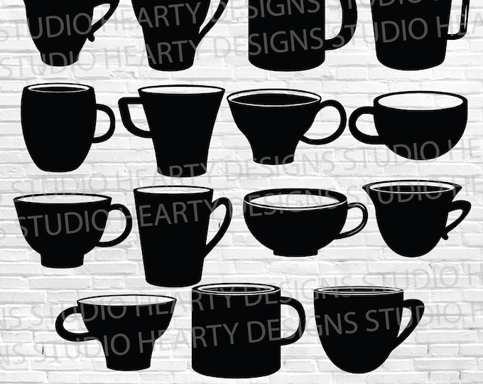 Cup Svg, Cups Svg, Tea Svg, Mug, Cute, SVG, Ai, Pdf, Eps, Svg, Dxf, Png ...