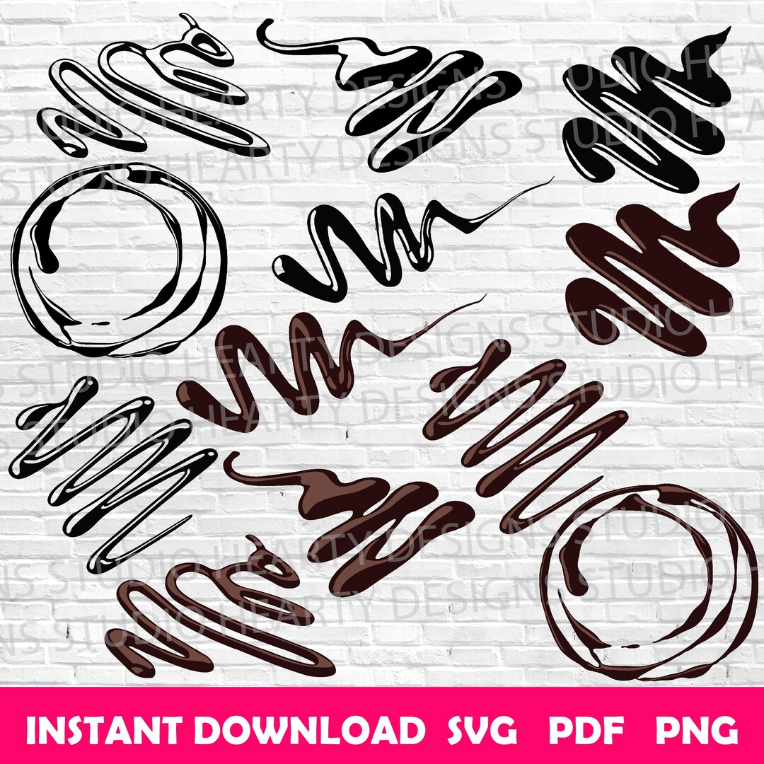 Chocolate Sauce Svg Chocolate Syrup Svg Chocolate Sauce Cricut ...