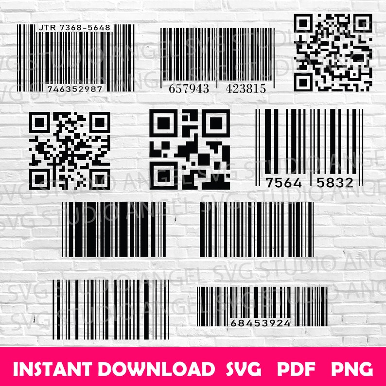Barcode Svg QR Code Svg Barcode Cricut QR Code Cricut Barcode ...