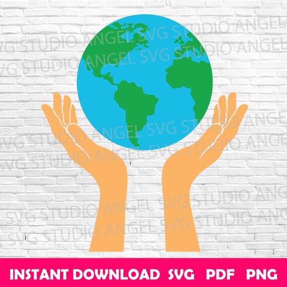 Globo en manos svg Mundo en manos svg Manos sosteniendo Tierra - Etsy ...