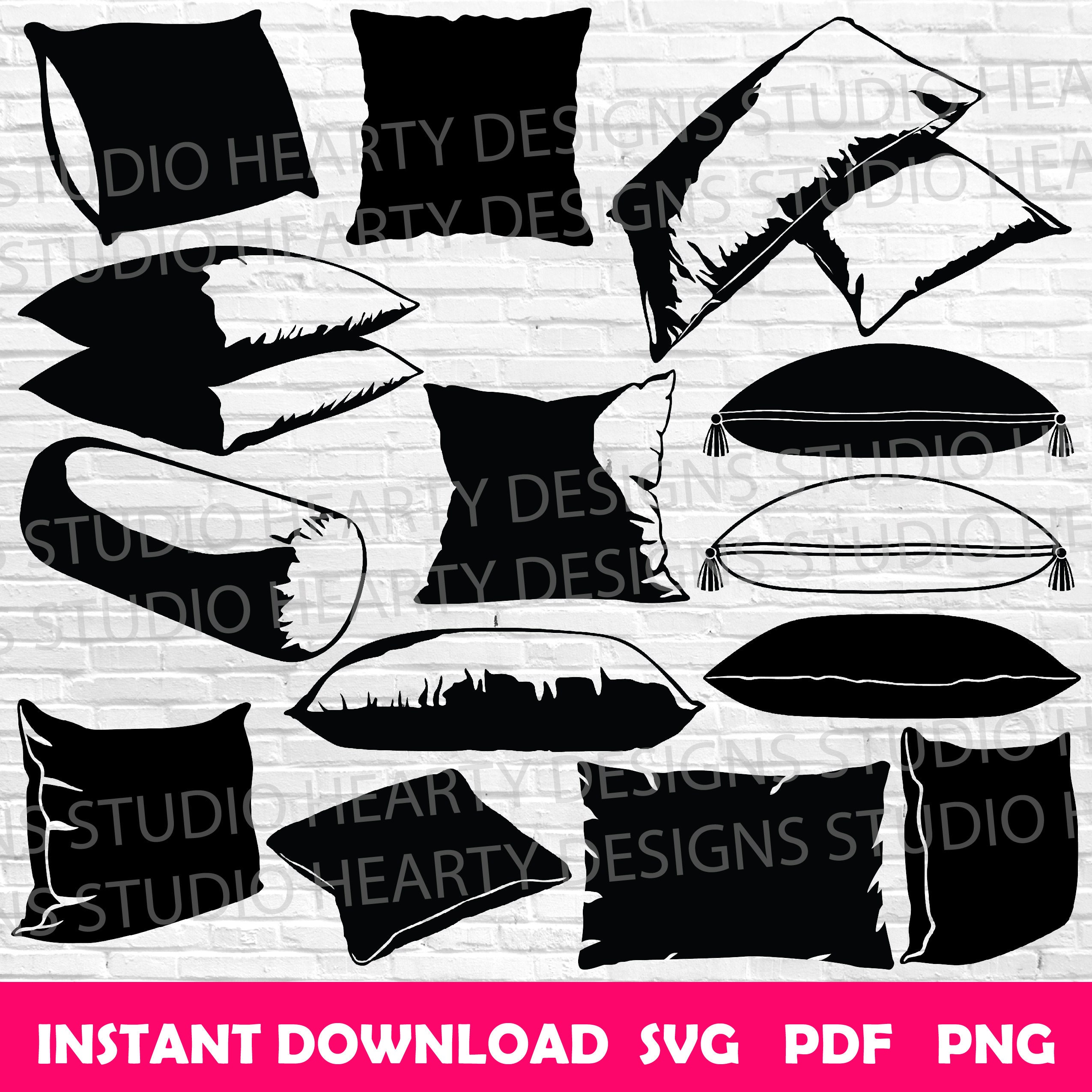 Pillow Svg Pillows Svg Pillow Cricut Pillow Svg Bundle Pillow Vector ...