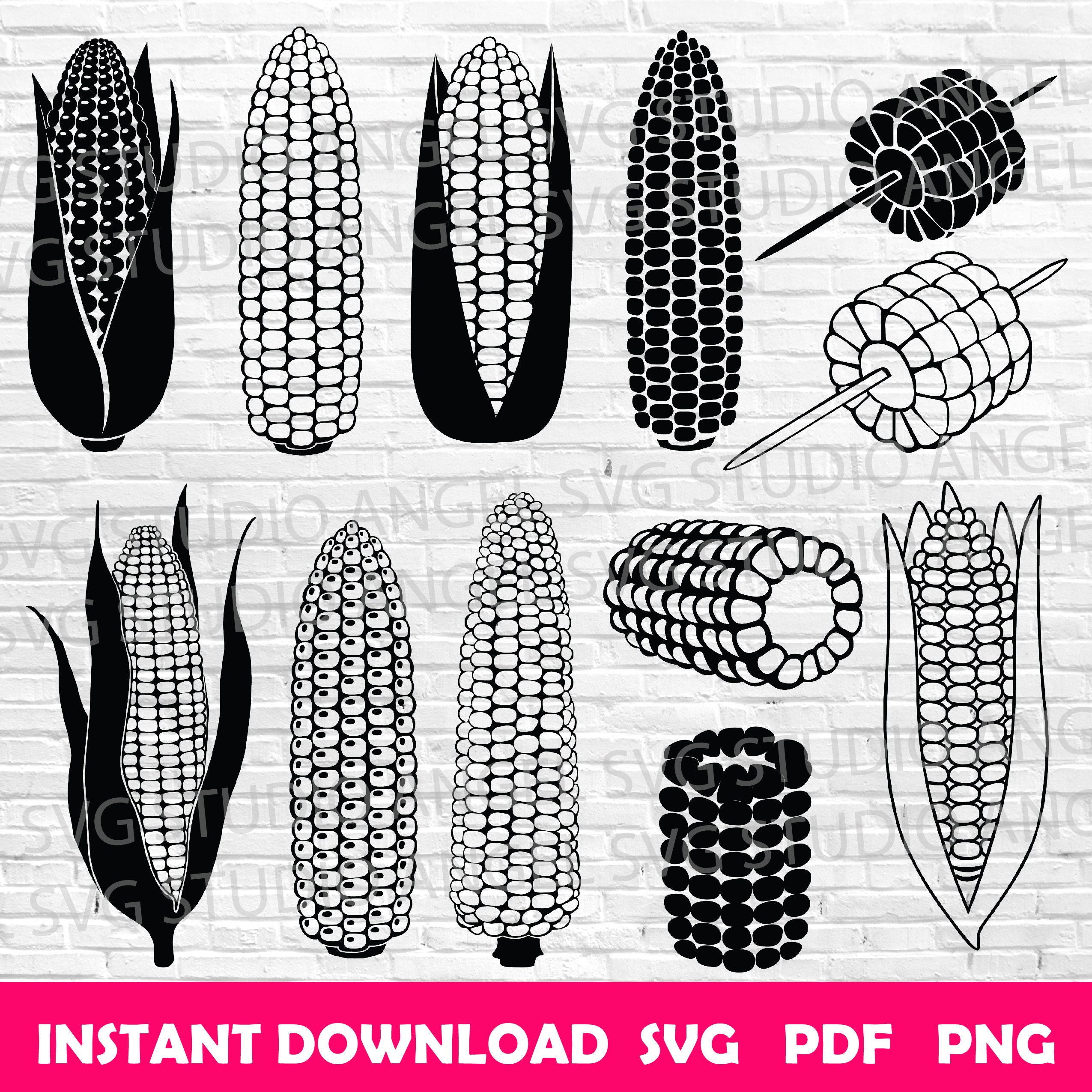 Corn Svg Corns Svg Corn Cricut Svg Corn Clipart Svg Corn Vector Svg ...