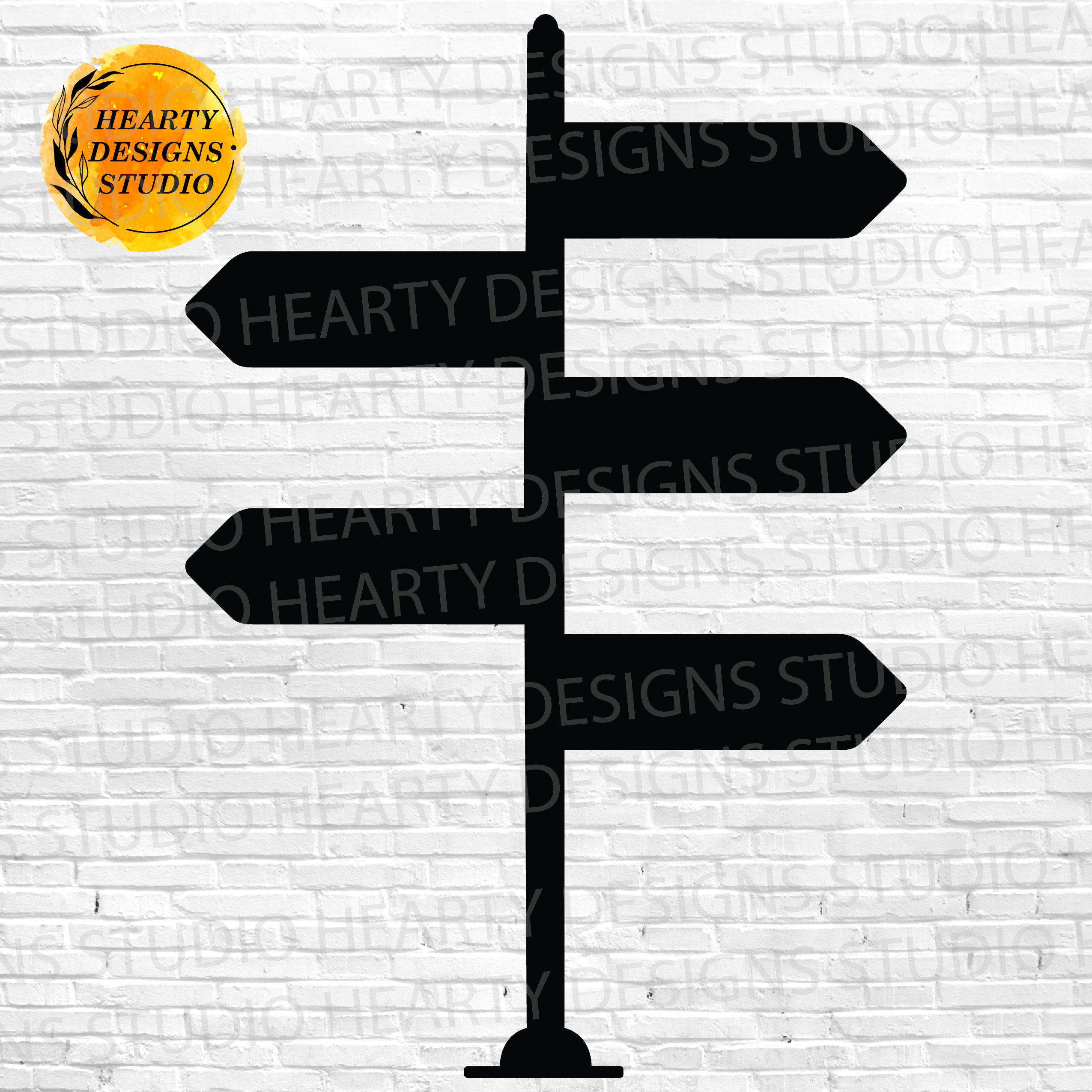 Street Sign SVG Cut Files: Road Signage, Crossroad Sign (digital ...